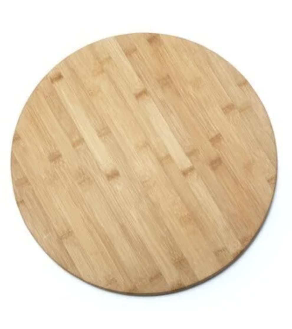 RoomForLife - Solid Bamboo Turntable - 14 inch Diameter Multi use Lazy Susan