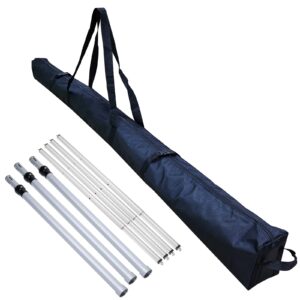 hecis backdrop stand bag, 8ft pipe and drape carry bag, upright bag, crossbar bag, pole bag, for pipe and drape backdrop stand, metal backdrop stand