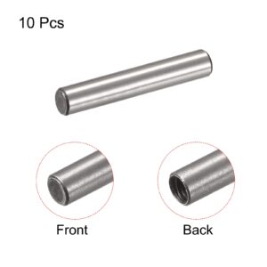 uxcell M3 Internal Thread Dowel Pin 10pcs 5x30mm Chamfering Flat Carbon Steel Cylindrical Pin Bed Bookshelf Metal Devices Industrial Pins