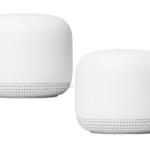 Google Nest WiFi Access Point Non-Retail Packaging - Connect to AC2200 Mesh Wi-Fi 2nd Gen (2-Pack, Snow)