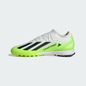 adidas Unisex-Adult X Crazyfast.3 Turf Sneaker (Cloud White-core Black-Lucid Lemon, US Footwear Size System, Adult, Men, Numeric, Medium, 10)