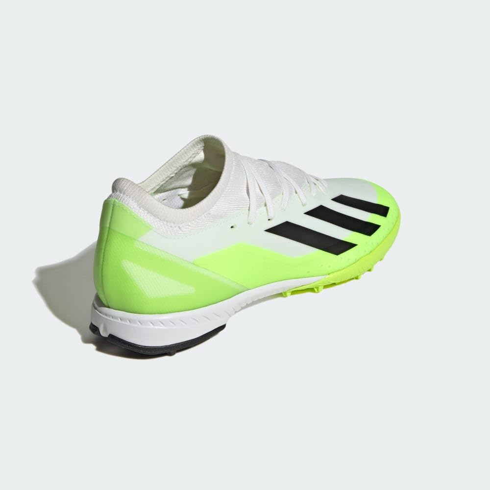 adidas Unisex-Adult X Crazyfast.3 Turf Sneaker (Cloud White-core Black-Lucid Lemon, US Footwear Size System, Adult, Men, Numeric, Medium, 10)