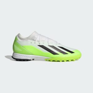 adidas Unisex-Adult X Crazyfast.3 Turf Sneaker (Cloud White-core Black-Lucid Lemon, US Footwear Size System, Adult, Men, Numeric, Medium, 10)