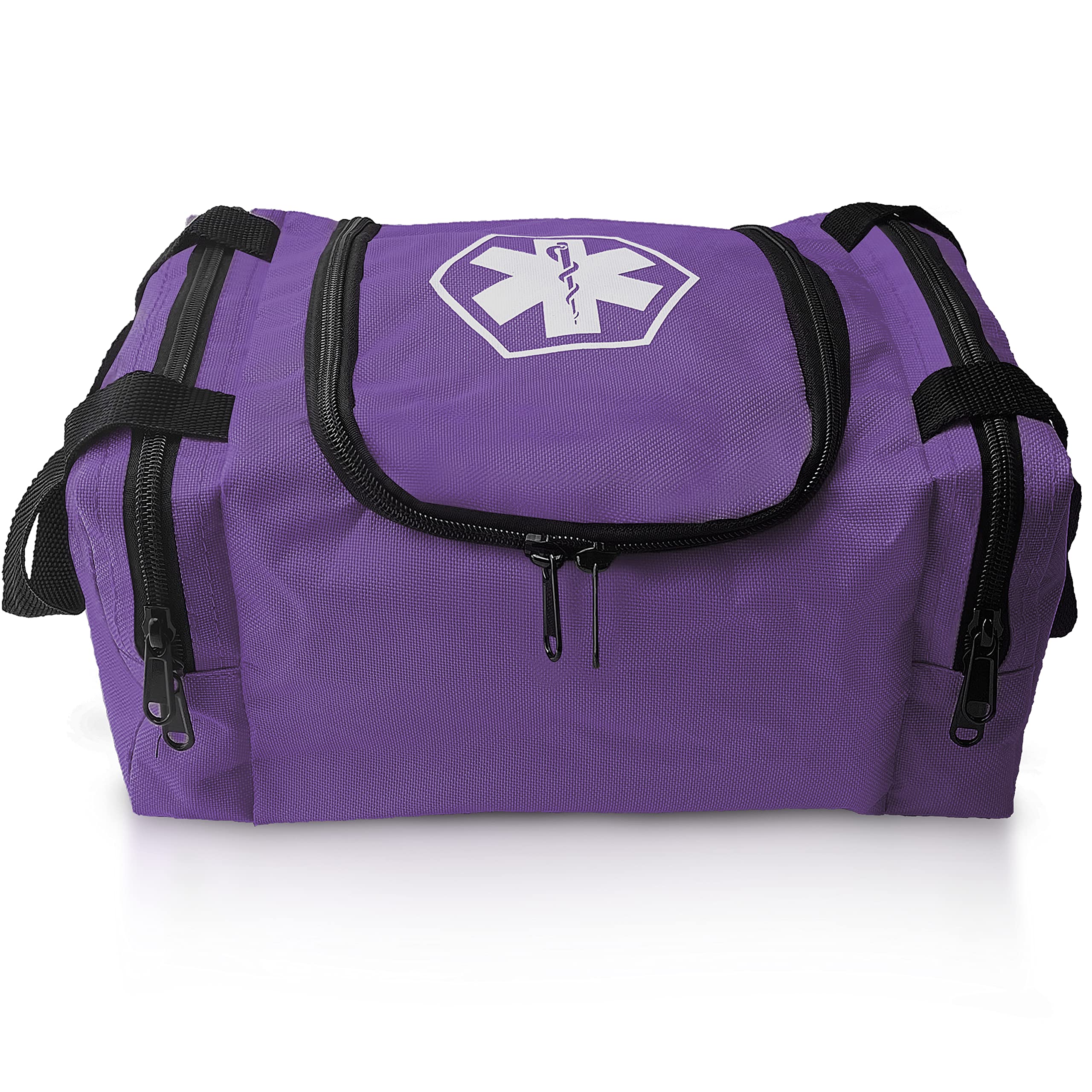 ASA TECHMED First Aid Responder EMS Emergency Medical Trauma Bag EMT, Fire Fighter, Police Officer, Paramedics, Nurse, Purple