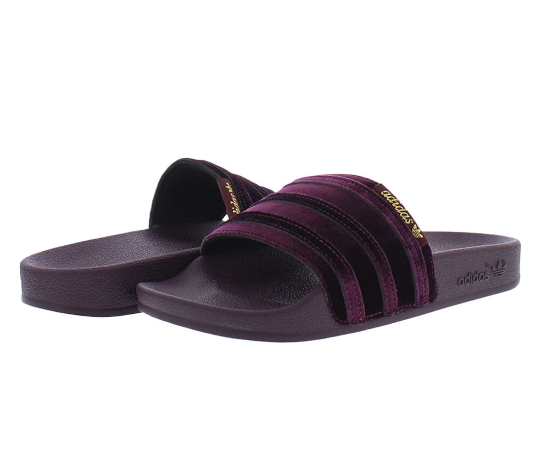 adidas Originals Adillette Slides Womens Shoes Size 6, Color: Dark Purple