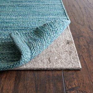 rugpadusa - basics - 4'x6' - 1/8" thick - felt + rubber - non-slip rug pad - cushioning felt for modest comfort - safe for all floors and finishes