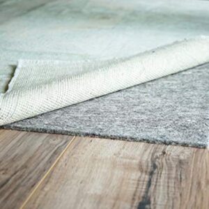 RUGPADUSA - Basics - 4'x6' - 1/8" Thick - Felt + Rubber - Non-Slip Rug Pad - Cushioning Felt for Modest Comfort - Safe for All Floors and Finishes