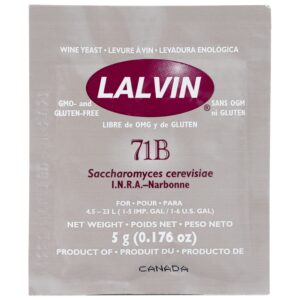 Lalvin 71B Wine Yeast (10 Pack) - Make Wine Cider Mead Kombucha At Home - 5 g Sachets - Saccharomyces cerevisiae - Sold by CAPYBARA Distributors Inc.