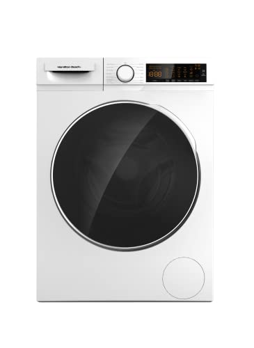 Hamilton Beach HBFW3205 Fullsize Washer-LED Digital Display Panel-5 Wash Cycles-Front Load Design-2.2 cu ft, 24 inch Wide, White