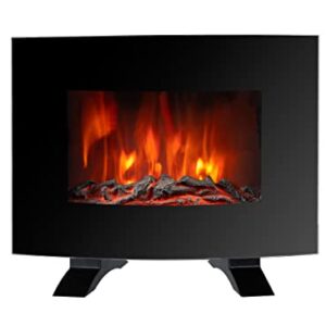 Danby Designer DDEF02213BD13 22" Wall Mount Electric Fireplace in Black Multi-Colour LED Flame and Ember Bed Remote Control Included