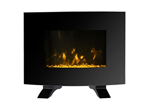 Danby Designer DDEF02213BD13 22" Wall Mount Electric Fireplace in Black Multi-Colour LED Flame and Ember Bed Remote Control Included