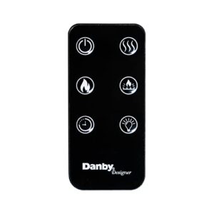 Danby Designer DDEF02213BD13 22" Wall Mount Electric Fireplace in Black Multi-Colour LED Flame and Ember Bed Remote Control Included