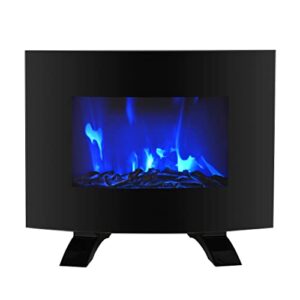 Danby Designer DDEF02213BD13 22" Wall Mount Electric Fireplace in Black Multi-Colour LED Flame and Ember Bed Remote Control Included