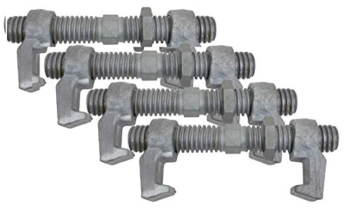 Mytee Products (4 Pack) SEA Rail Shipping Container Bridge Fittings Clamp - 380 mm Clamp - Used to Connect Shipping Containers Together