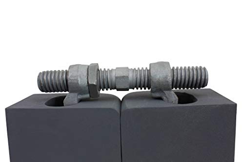 Mytee Products (4 Pack) SEA Rail Shipping Container Bridge Fittings Clamp - 380 mm Clamp - Used to Connect Shipping Containers Together