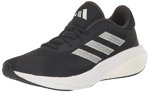 adidas Women's Supernova 3 Sneaker, Core Black/Wonder Silver/White, 8.5