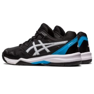 ASICS Men's Gel-Dedicate 7 Tennis Shoes, 9.5, Black/Island Blue