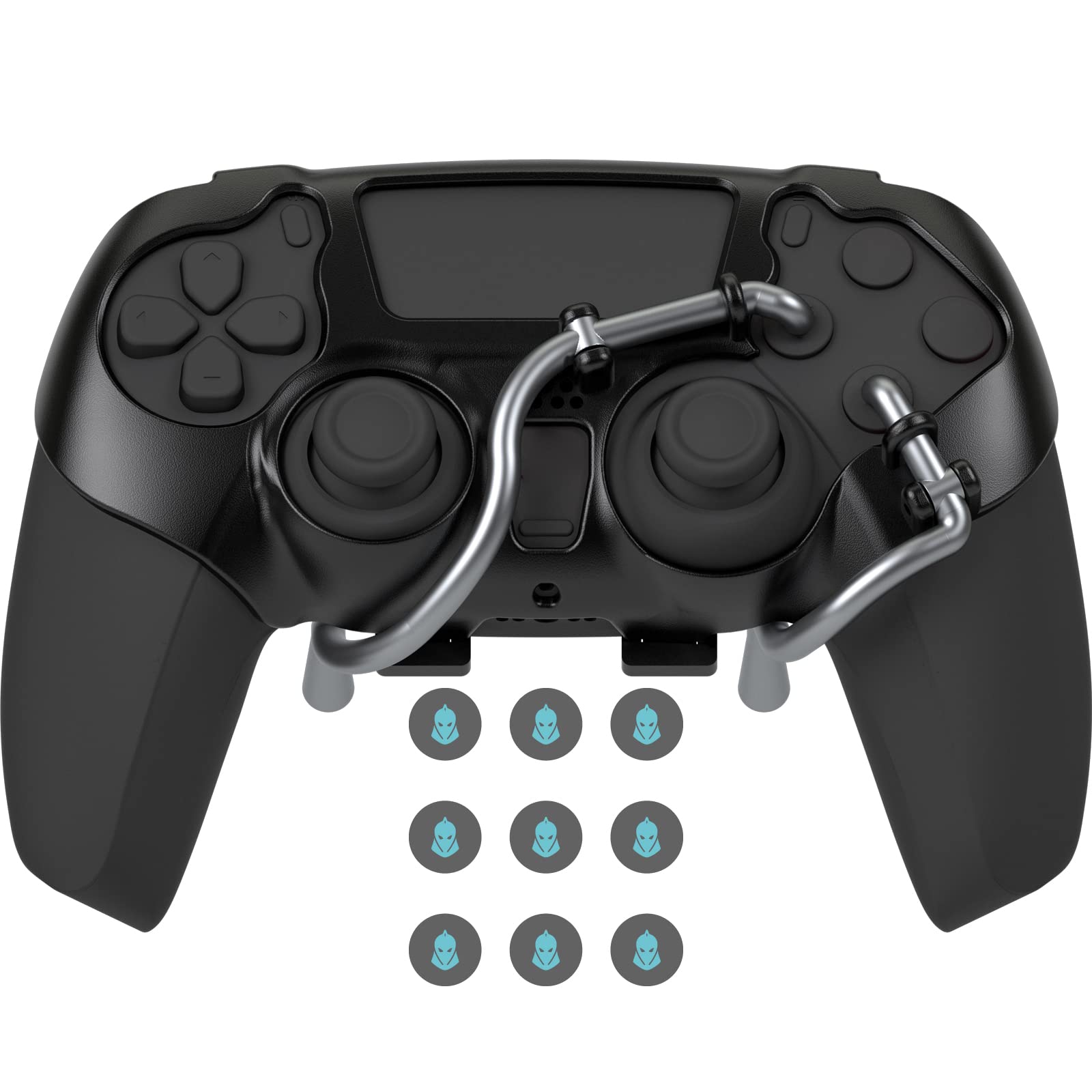 EXknight Leverback V2 Paddles Attachment, Back Buttons Adapter for PS5 Controller | Fit with Thumb Grips (Black)