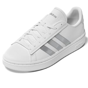 adidas Originals Grand Court Alpha Footwear White/Silver Metallic/Footwear White 5.5 B (M)