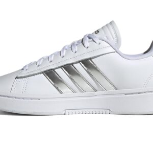 adidas Originals Grand Court Alpha Footwear White/Silver Metallic/Footwear White 5.5 B (M)