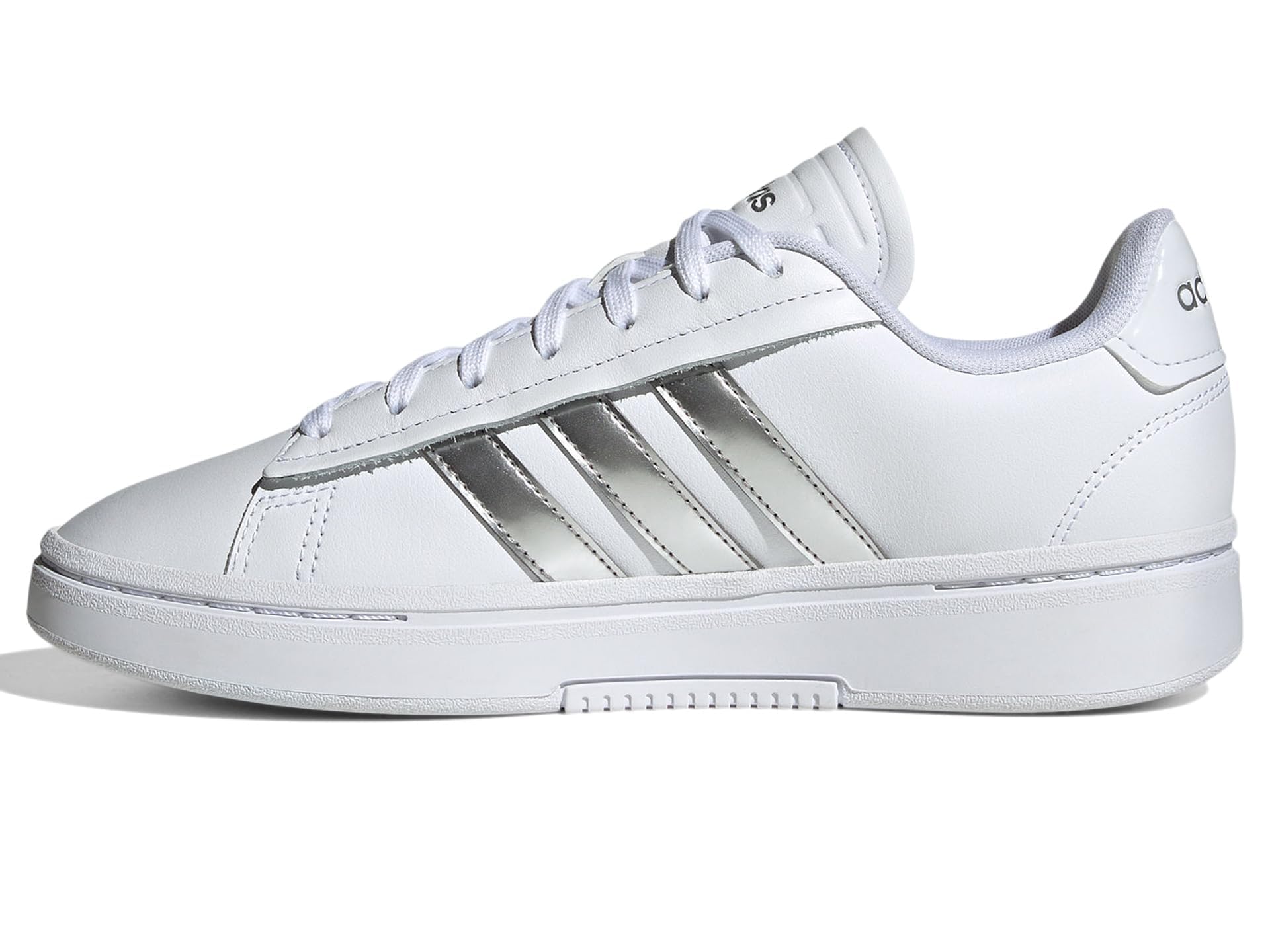 adidas Originals Grand Court Alpha Footwear White/Silver Metallic/Footwear White 5.5 B (M)