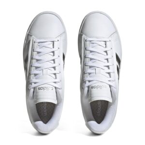 adidas Originals Grand Court Alpha Footwear White/Silver Metallic/Footwear White 5.5 B (M)