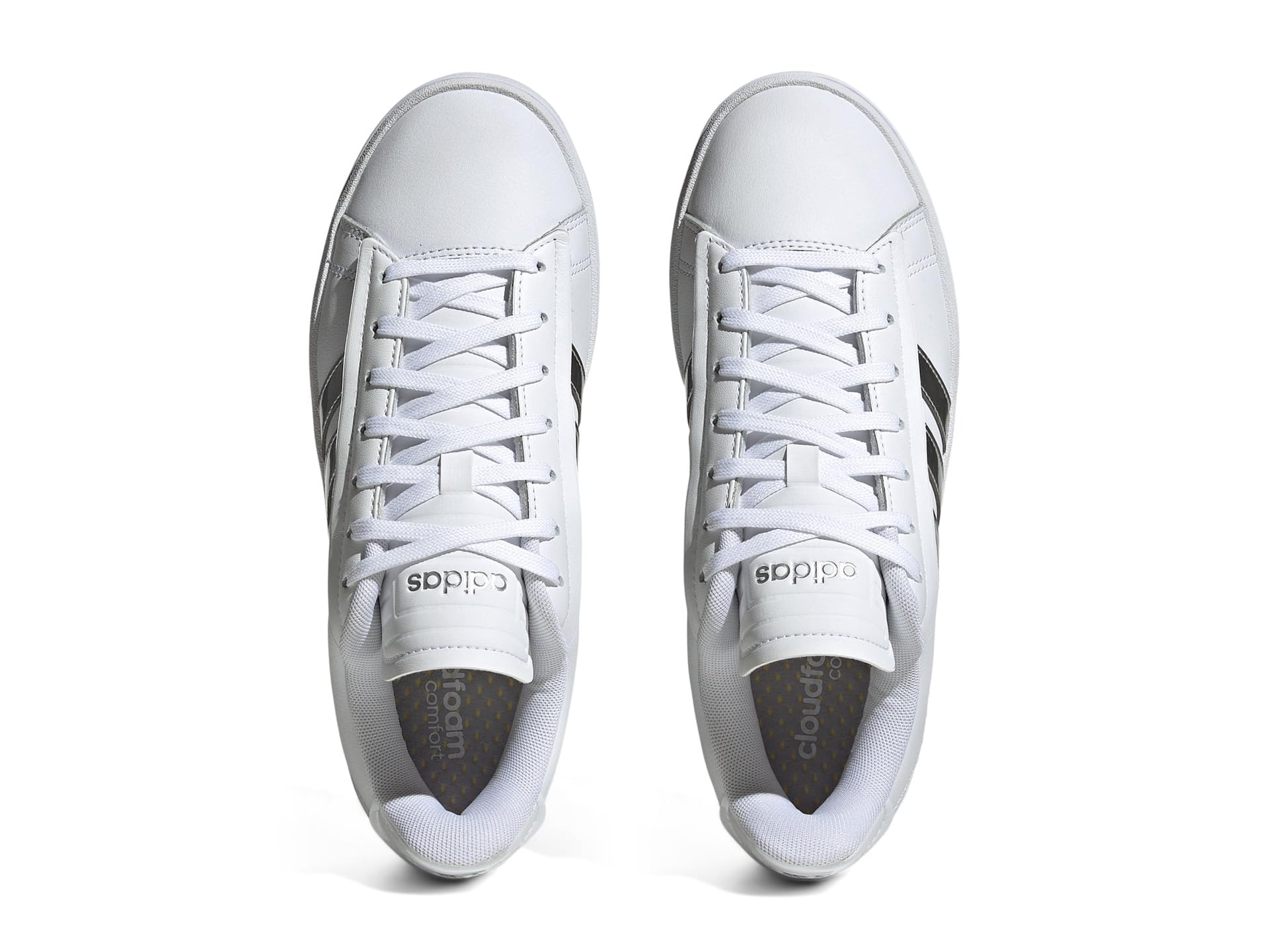 adidas Originals Grand Court Alpha Footwear White/Silver Metallic/Footwear White 5.5 B (M)