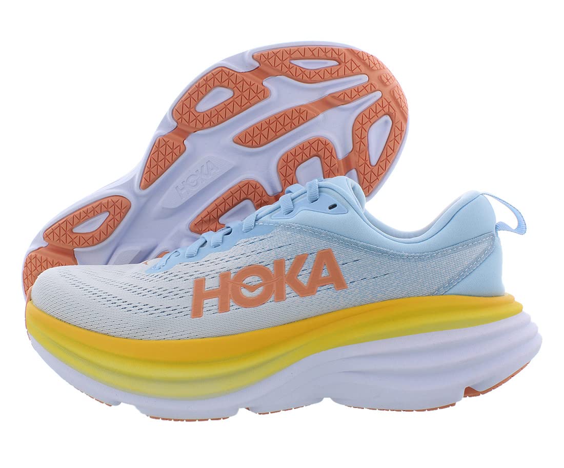 HOKA ONE ONE Bondi 8 Womens Shoes Size 8, Color: Summer Song/Country Air