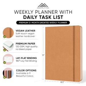 2024 Planner 8.5 x 11 Pro Max - Undated Productivity & Business Planner - Monthly Planner 2024 & Daily Planner 2024-2025 - Pink - A4 - Productivity Store