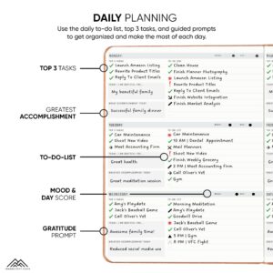 2024 Planner 8.5 x 11 Pro Max - Undated Productivity & Business Planner - Monthly Planner 2024 & Daily Planner 2024-2025 - Pink - A4 - Productivity Store