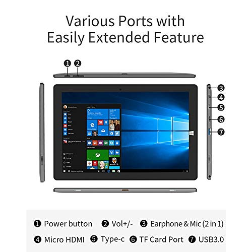 FCHJJ 11.6 inch Windows 11 ezpad pro 8 1920x1200 IPS Tablet PC 6GB RAM 128G ROM Intel N3450 WiFi Mini HDMI 4800mAH(Include Keyboard)