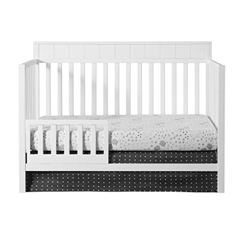 Oxford Baby Logan Crib to Toddler Bed Guard Rail Conversion Kit, Snow White, GreenGuard Gold Certified