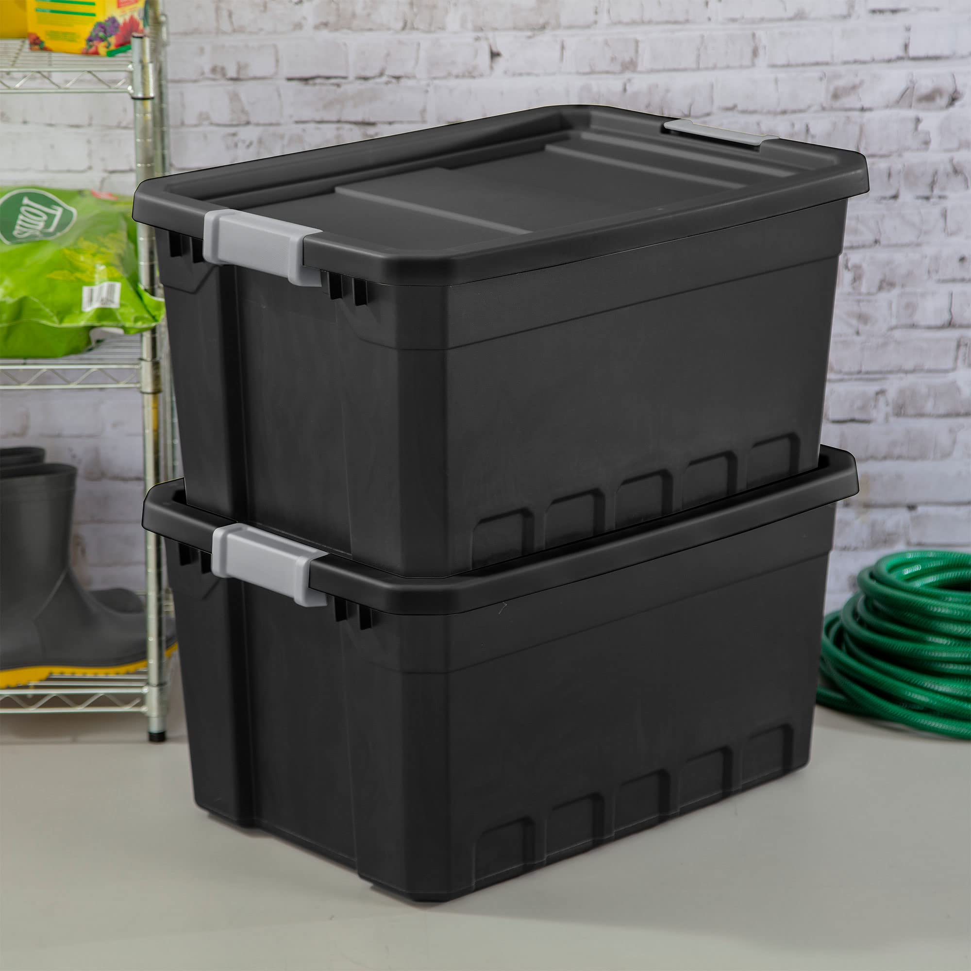 Sterilite Tote Stacker Black 19GA 14869006