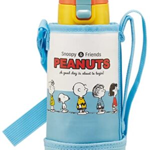 Skater KSTCH6-A Snoopy Two-Tone Water Bottle, 20.3 fl oz (600 ml), Cover Included