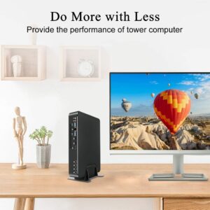 msecore Mini Desktop PC, Computer with i9-9900T, 64G DDR4 RAM 1T NVME SSD, P1000 Dedicated Graphics for Graphics Design, Video Editing, Modeling