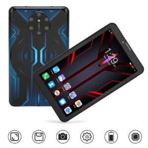 PUSOKEI Android Tablet, 7in 1080P IPS Touch Screen, 4GB RAM 32GB ROM, MT6592 8 Cores CPU, HD Dual Camera, Bluetooth 5.0, Dual Band WiFi, Dual SIM Slot, 6000mah Battery(Bright Blue)