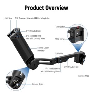 NEEWER Adjustable Sling Handle Grip Compatible with DJI Ronin RS4 RS3 Mini RS 3 Pro RS 2 RSC 2 Gimbal Stabilizer for Low Angle Shot, Max Load 13.2lb, ST49