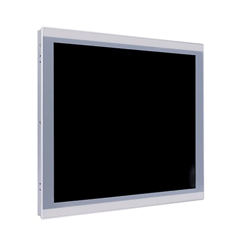 HUNSN 17 Inch TFT LED Industrial Panel PC, 10-Point Projected Capacitive Touch Screen, Intel J1900, Windows 11 Pro or Linux Ubuntu, PW27, VGA, 4 x USB, LAN, 3 x COM, 8G RAM, 128G SSD