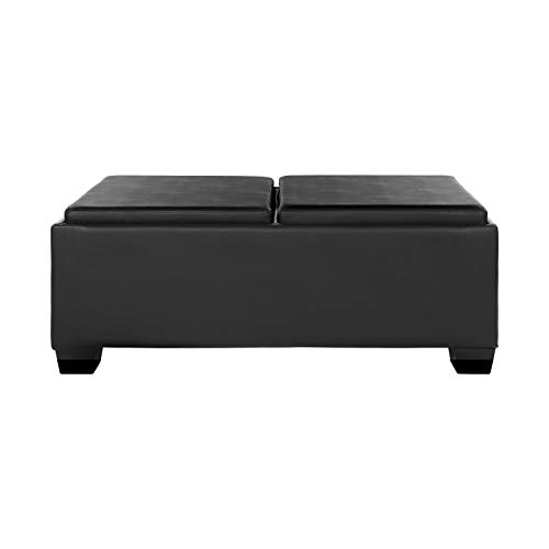 Lexicon Calero Storage Cocktail Ottoman, Espresso