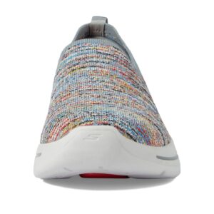 Skechers Go Walk Arch Fit Multicolored Knit Gray/Multi 7 B (M)