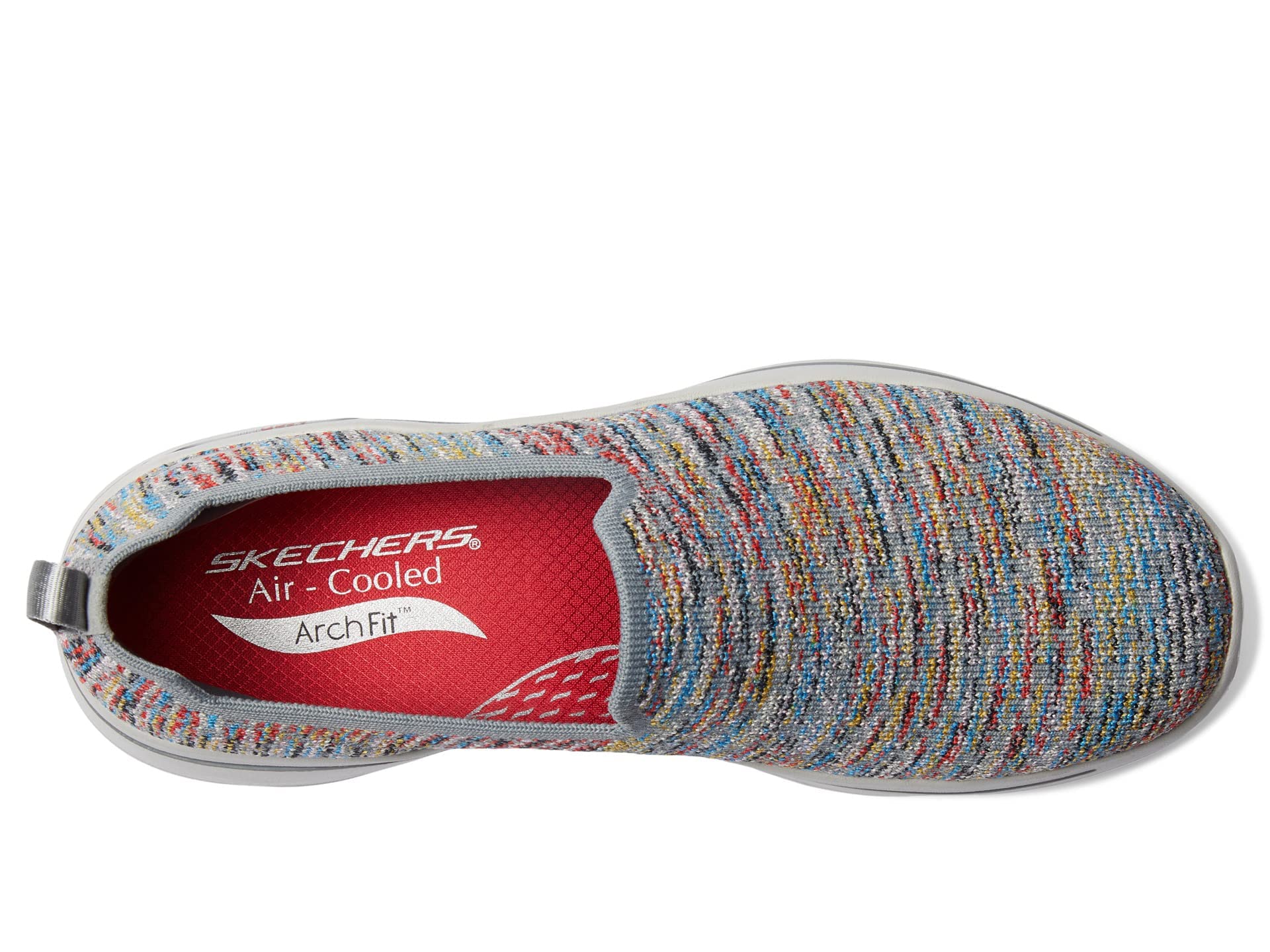 Skechers Go Walk Arch Fit Multicolored Knit Gray/Multi 7 B (M)