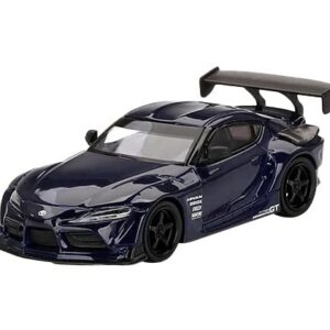 HKS GR Supra (A90) Downshift Blue Metallic Limited Edition to 3600 Pieces Worldwide 1/64 Diecast Model Car by True Scale Miniatures MGT00368