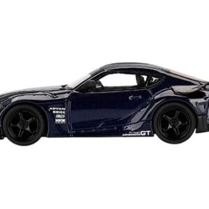 HKS GR Supra (A90) Downshift Blue Metallic Limited Edition to 3600 Pieces Worldwide 1/64 Diecast Model Car by True Scale Miniatures MGT00368