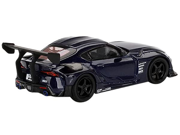 HKS GR Supra (A90) Downshift Blue Metallic Limited Edition to 3600 Pieces Worldwide 1/64 Diecast Model Car by True Scale Miniatures MGT00368