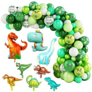 dinosaur balloon arch,100pcs dinosaur party decorations,dinosaur birthday party supplies for dino themed kid's party,celebration