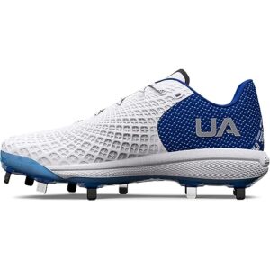 under armour women's glyde 2.0 mt, (101) white/royal/metallic silver, 7, us