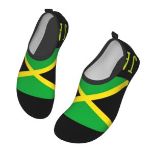 jamaican flag water shoes for women and men quick-dry aqua socks swim beach womens mens shoes for outdoor surfing yoga exercise