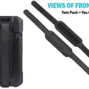 Twin Pack: Hand Strap for Zebra TC21 TC26 TC53 TC58 TC73 TC78 Mobile Computer Scanner - Adjustable on Both Ends - Finger Palm Harness Grip (2 Units)