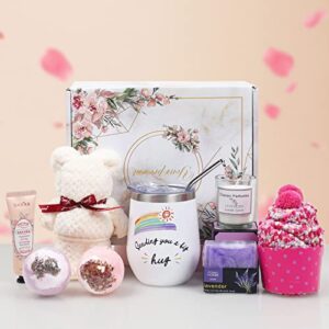 get well soon gifts for women, care package for sick friends after surgery, feel better basket, relaxing spa gift box basket, thinking of you gifts, birthday gifts box, encouragement gifts