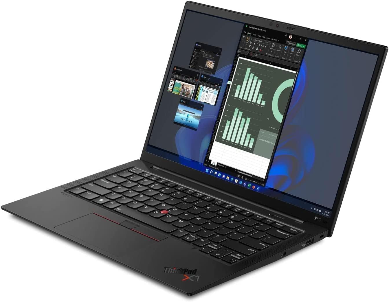 Lenovo ThinkPad X1 Carbon Gen 10 Business Laptop (14" FHD+ Touchscreen, Intel 12-Core i7-1260P, 32GB LPDDR5 RAM, 2TB SSD), Backlit, Fingerprint, 3-Yr Warranty, FHD Webcam, Wi-Fi 6E, Win 11 Pro, Black